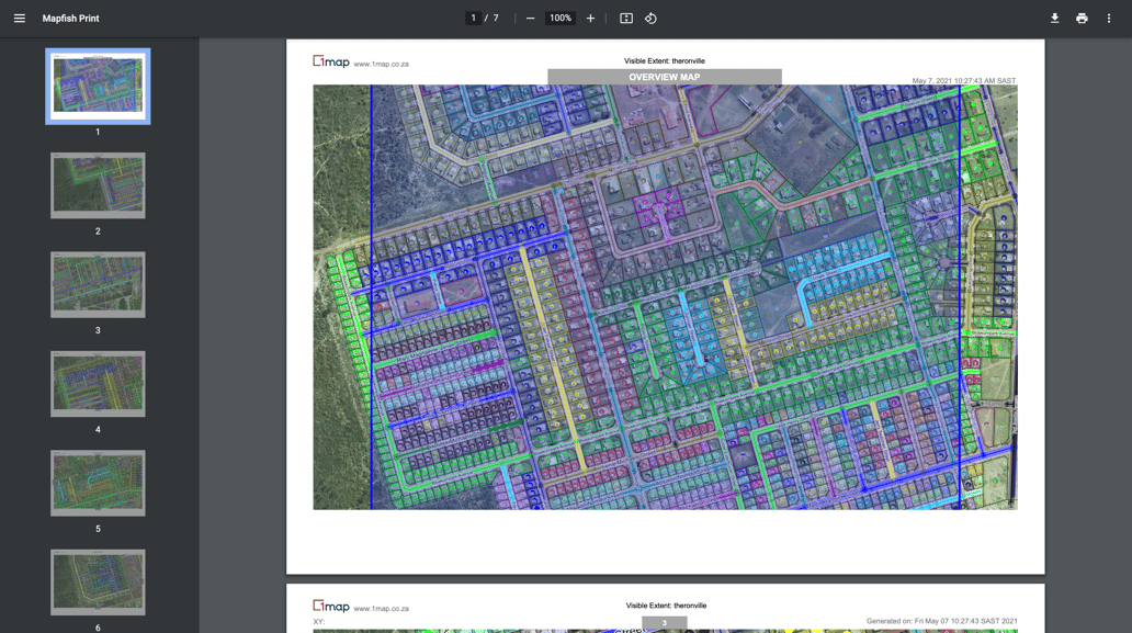 How do I print a map?
