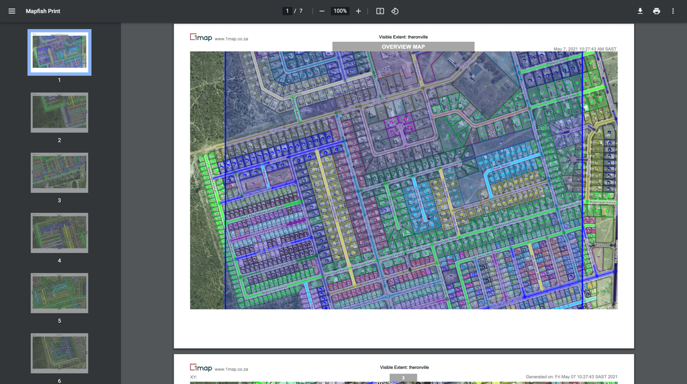 How do I print a map?