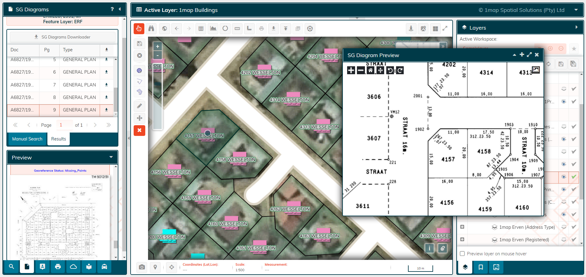 Georeferencing SG Diagrams On The Fly