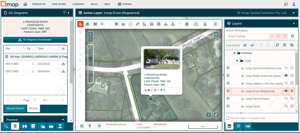 Finding Survey Diagrams or Noting Sheets using SG Document number