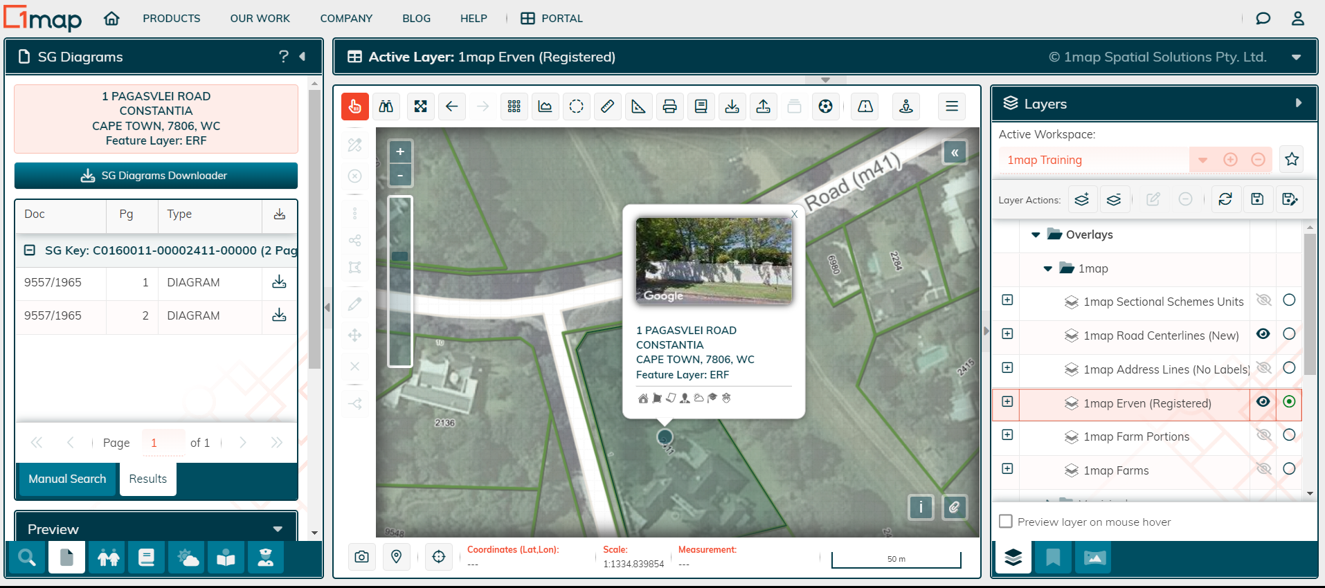 Finding Survey Diagrams or Noting Sheets using SG Document number