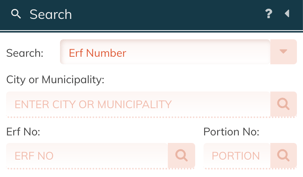How do I find a property if I know the stand (or erf) number?