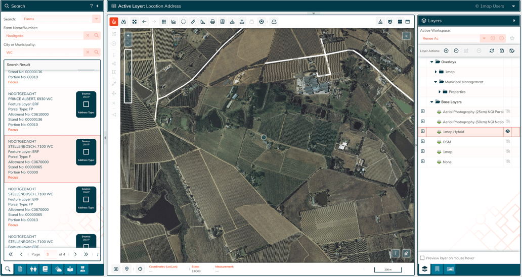 How do I search for a farm if I know the farm name?