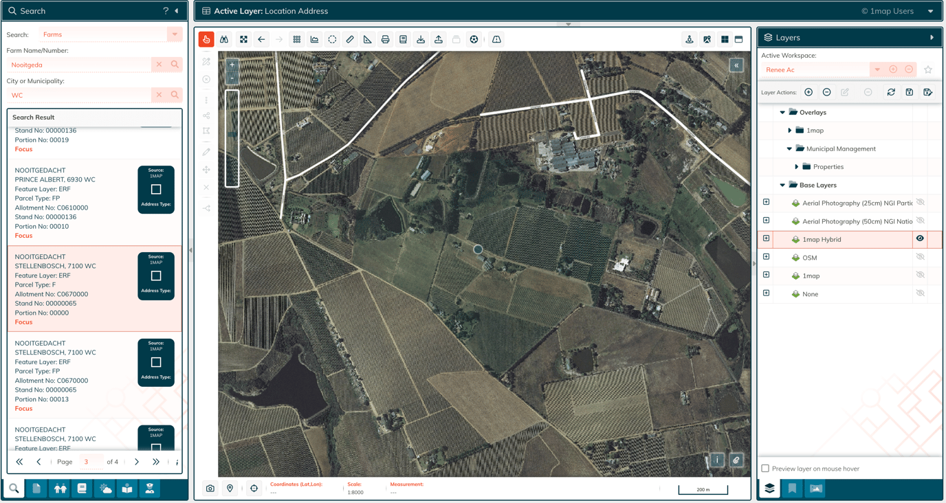 How do I search for a farm if I know the farm name?