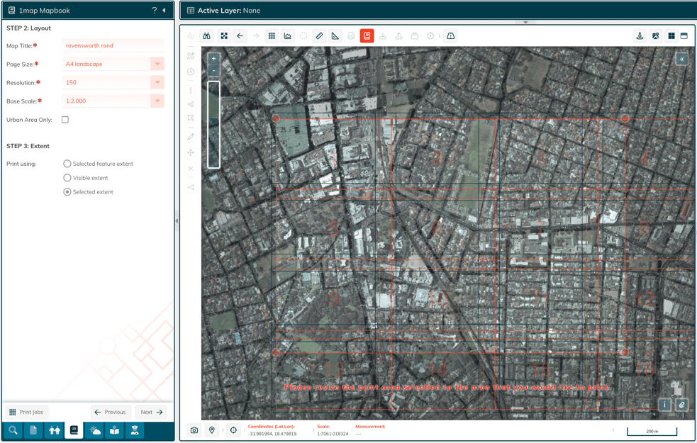 How do I print a map?